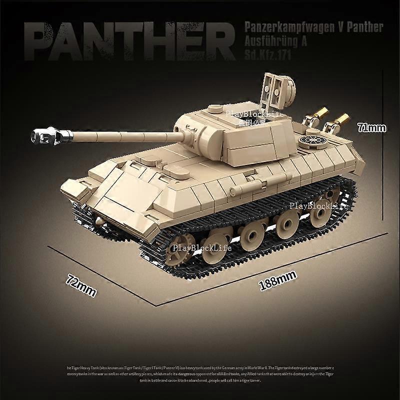 WW2 Military Model Series World War II German Panther Medium Tank ...