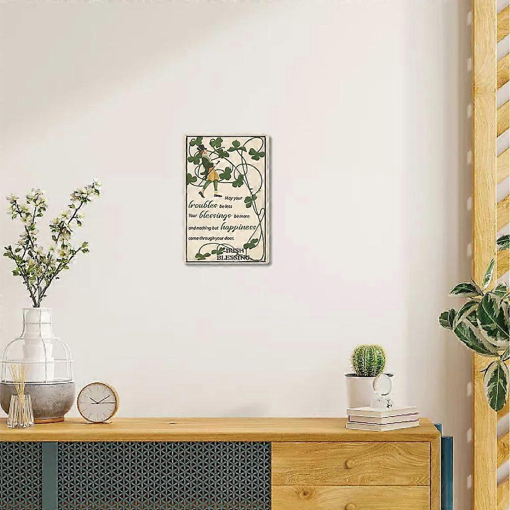 1pc Irish Blessing Metal Tin Sign May You Troubles Be Less Your ...