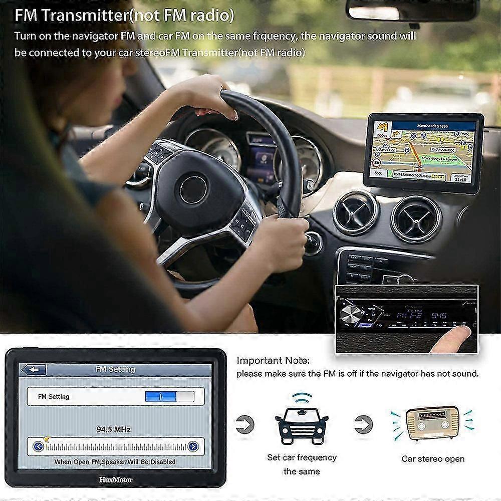 Sat Nav 7" Capacitive Touchscreen, Sat Navs For Car Truck Lorry Hgv ...