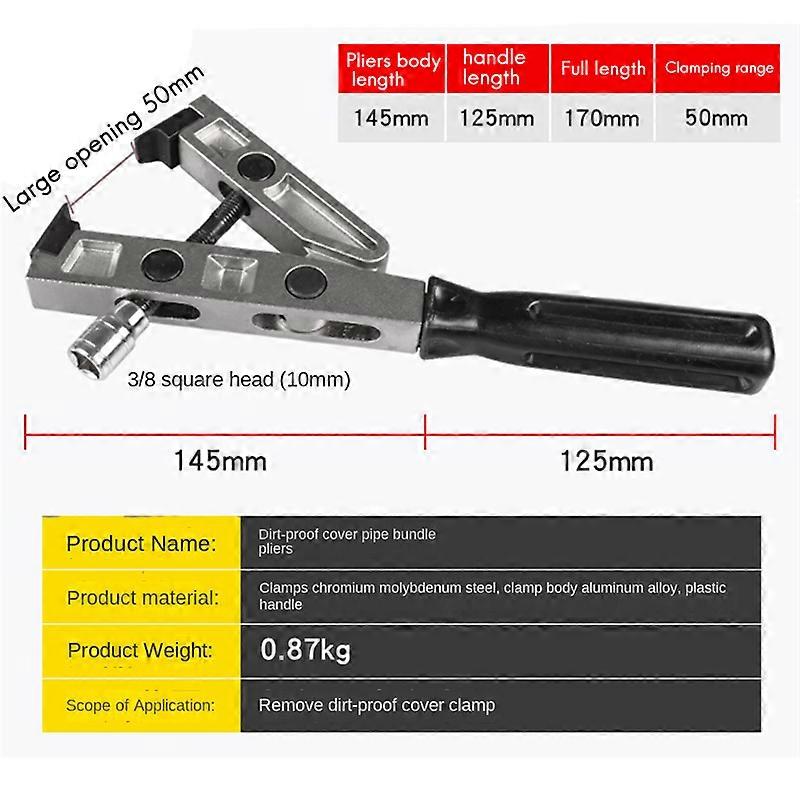 Heavy Duty CV Boot Band Clamp/Clips Pliers 3/8Inch Drive Socket Tool ...