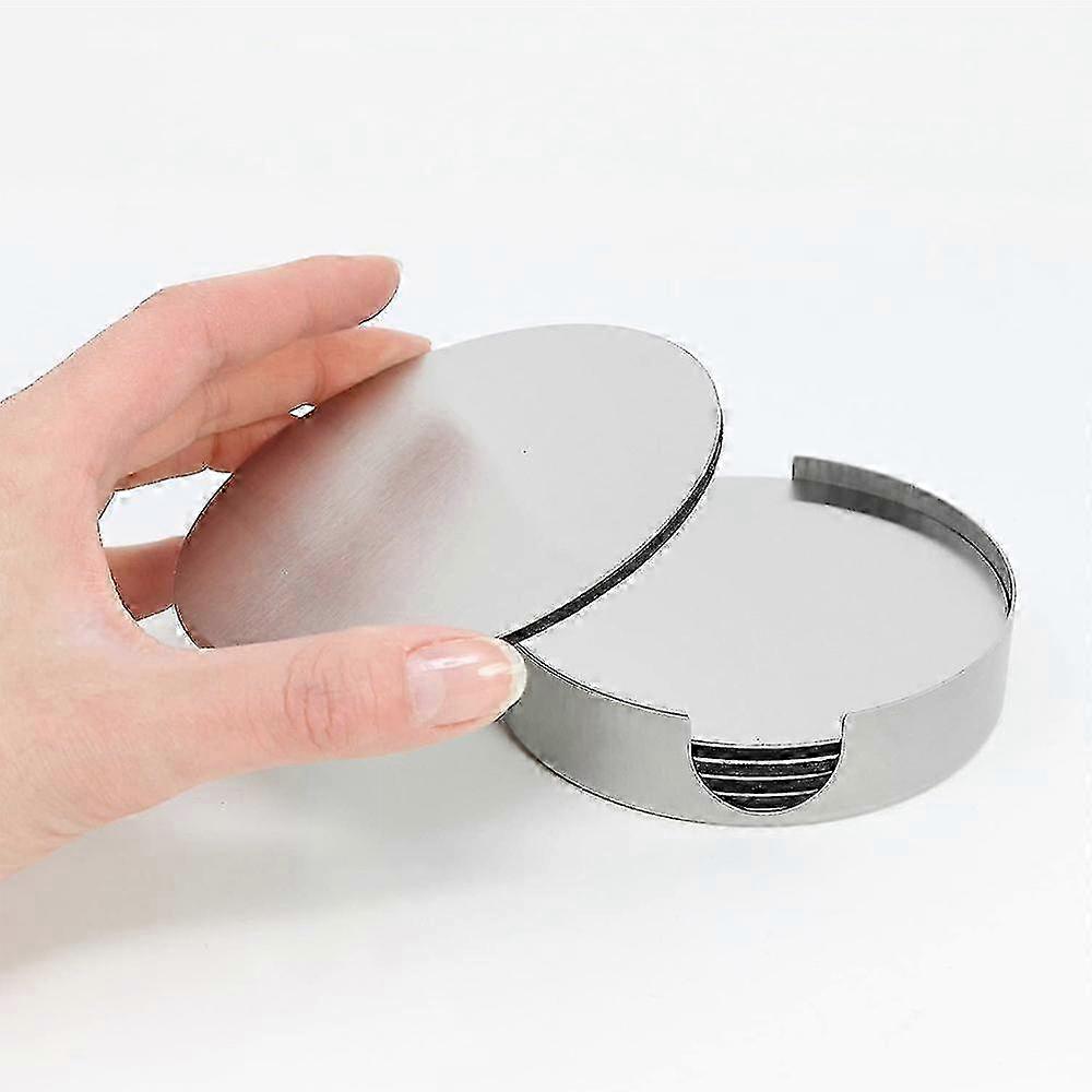 6 Pieces Tableware Coasters For Drinks Stainless Steel, Coaster Mats ...
