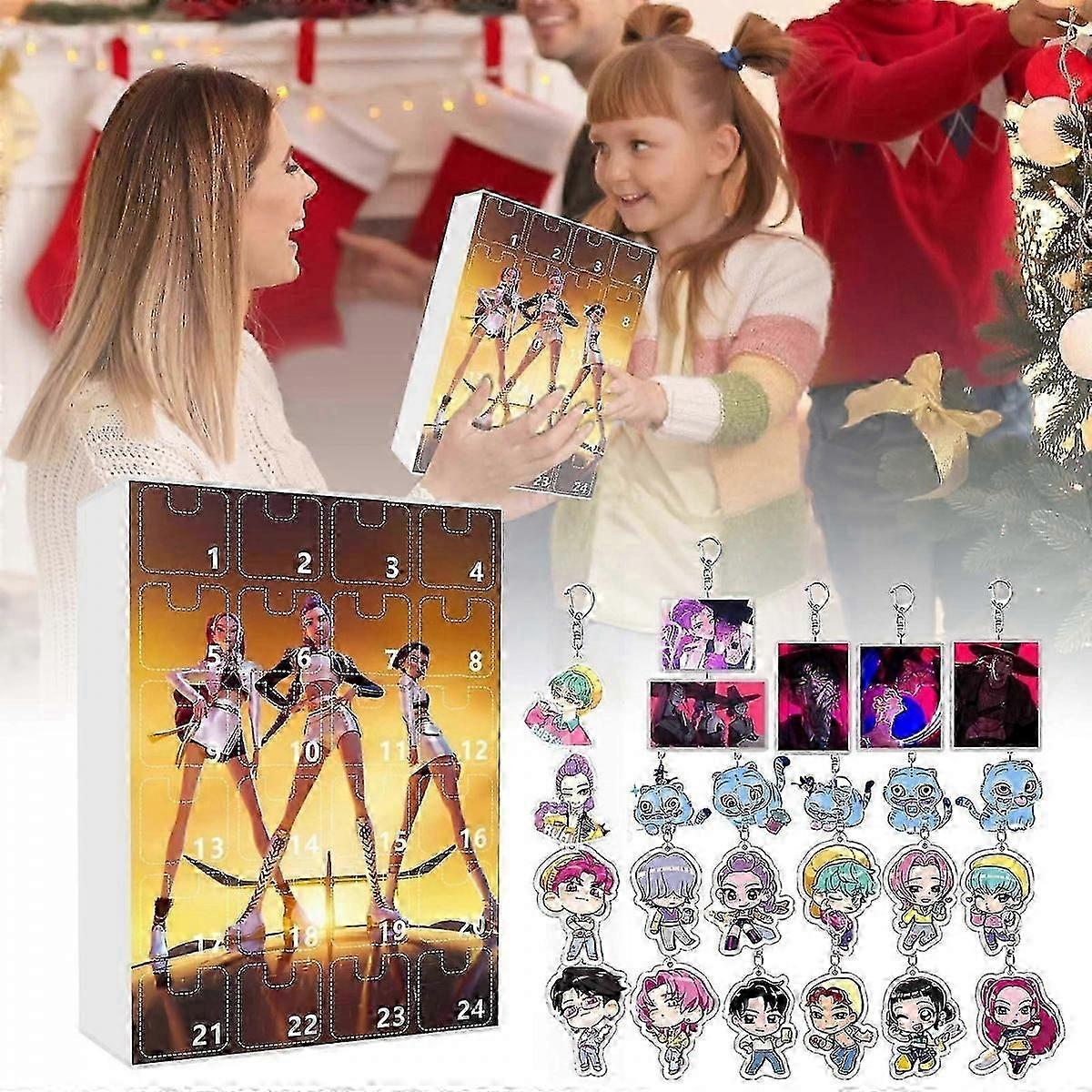 K-pop Demon Hunters Acrylic Advent Calendar Set 24 Days Surprise ...
