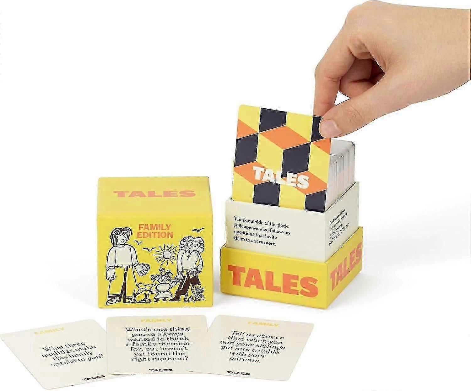 TALES 150 Conversation Cards, Family Edition, Perfect for Family Games ...