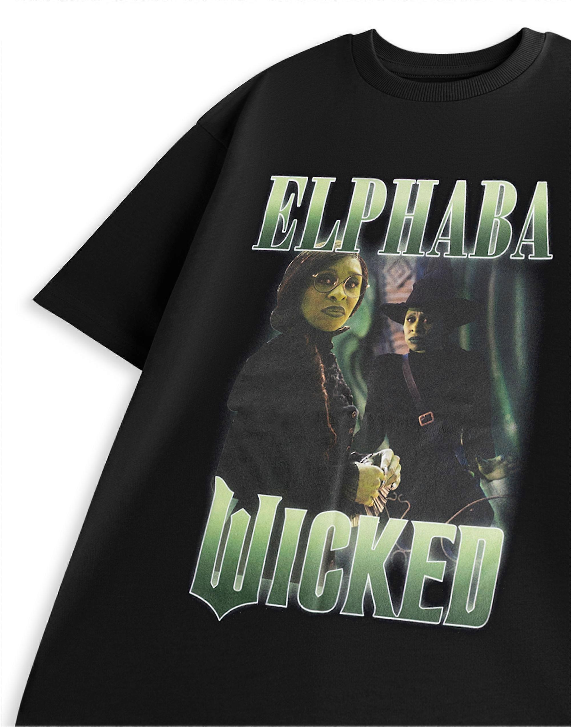 Wicked Unisex Short Sleeved T-Shirt Black Elphaba - Small | Fruugo AU