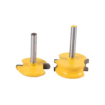 2 Pcs 8mm Canoe Flute And Bead Router Bit Set Woodworking Cemented ...