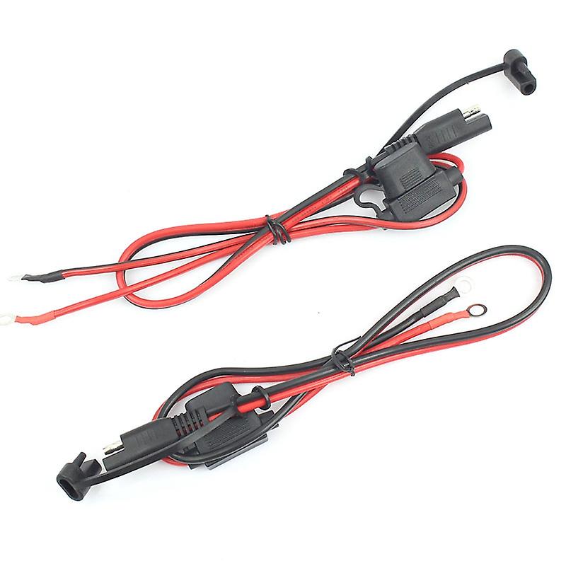 2pcs Motorcycle Battery Charger Sae Charging Cable Sae Quick Disconnect ...