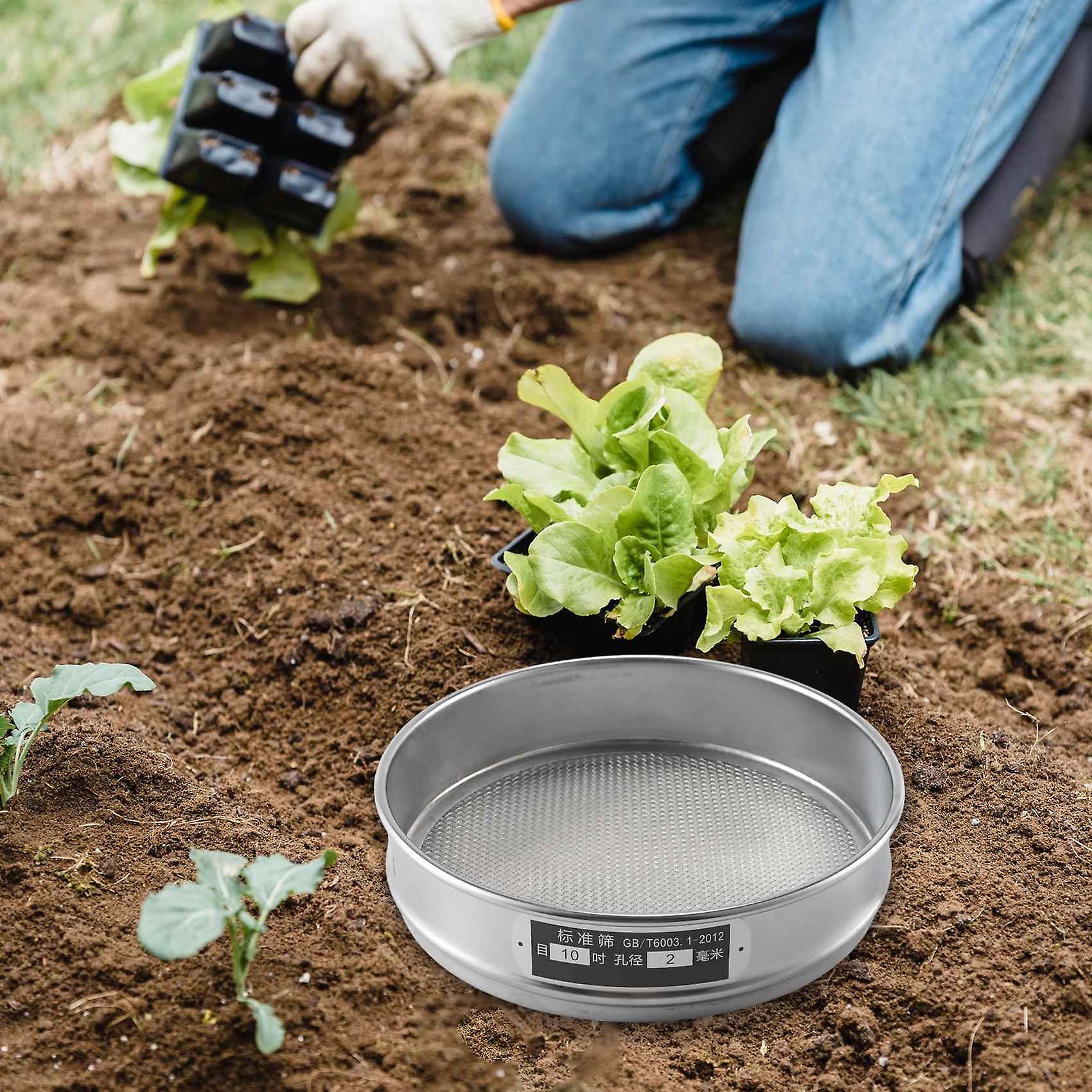 Heavy Duty Garden Riddle Sieve Mesh Soil Sift Compost Seed Tray ...