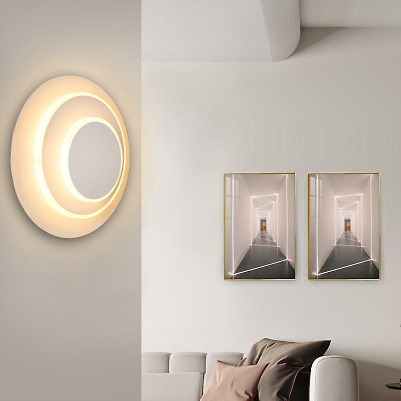 White 15w Led Wall Lamp, Creative Eclipse 3 In 1 Solid Protection ...