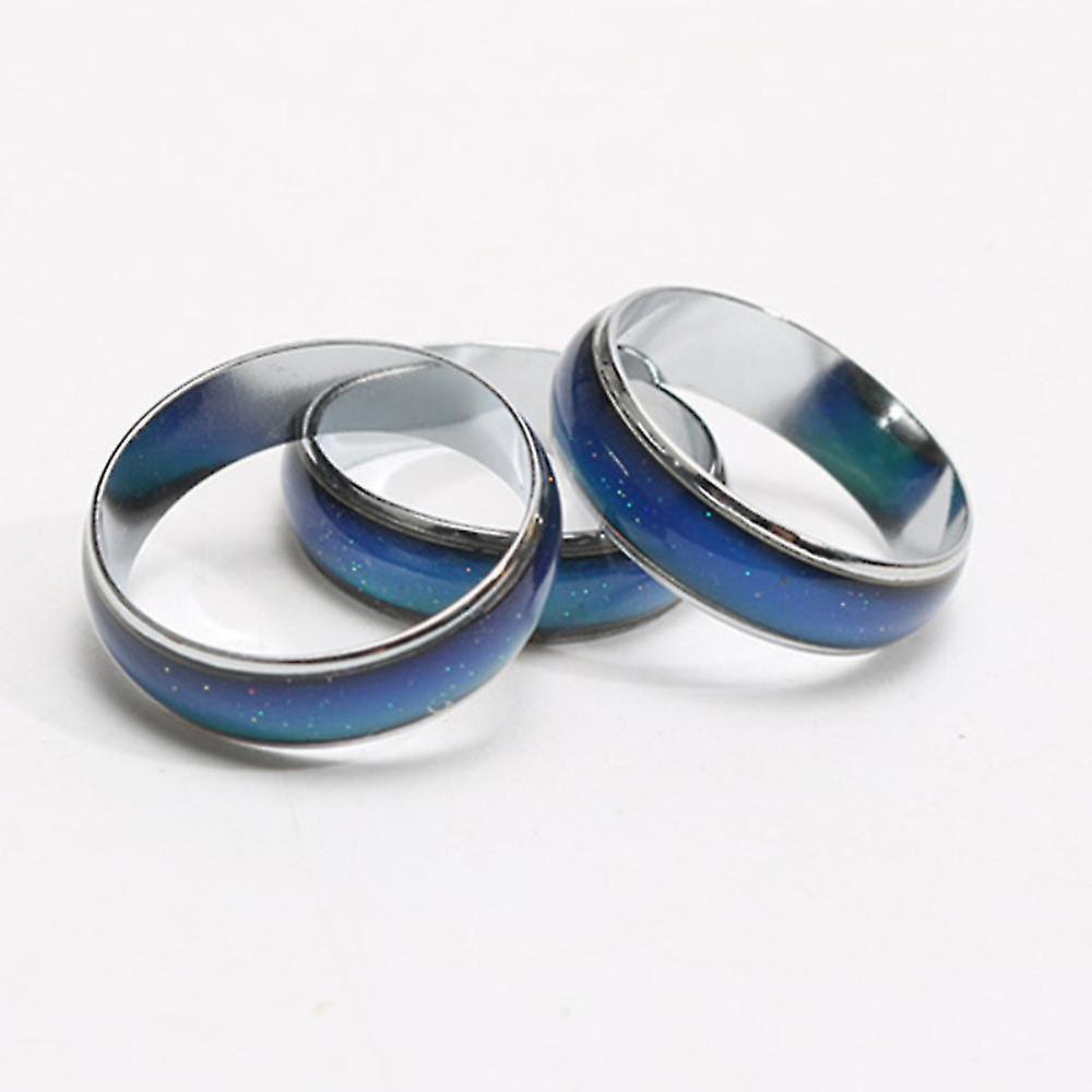Unisex Color Change Band Emotion Feeling Mood Temperature Ring Jewelry ...