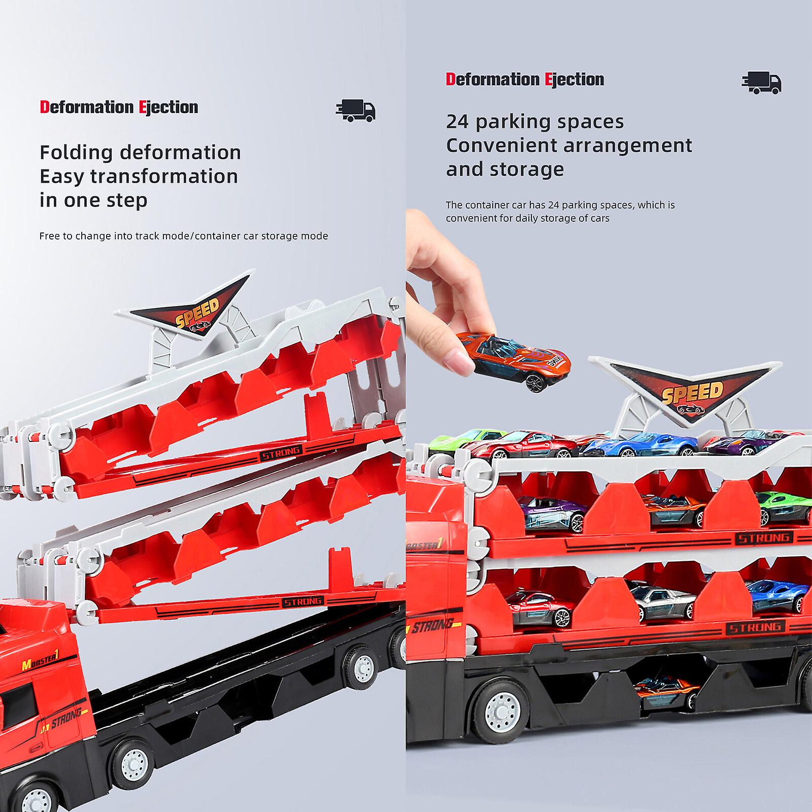 Truck Ejection Race Track Cars Kid Deform Catapult Shoot Fold Toy Gifts ...