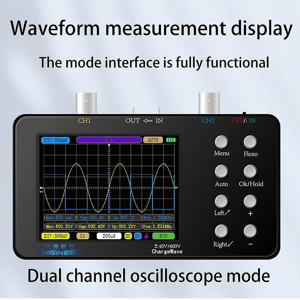Compact Portable Digital Oscilloscope 50M Sampling Rate 10M Analogue ...