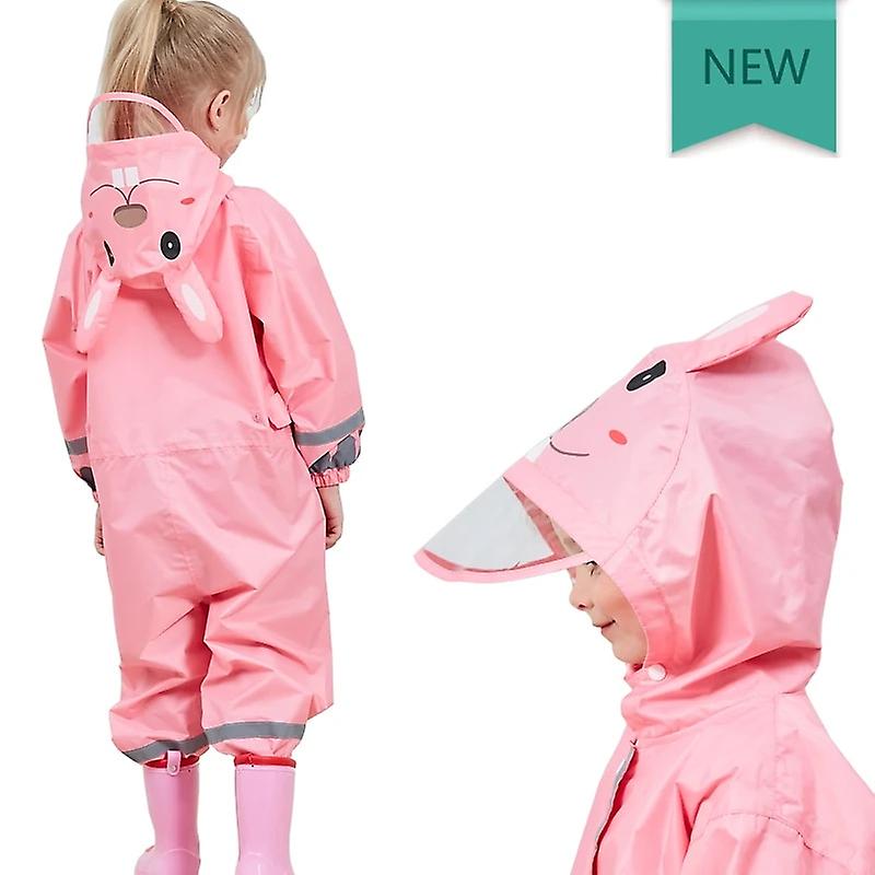 1-10 år gamla barn blå dinosaurier regnrock utomhus jumpsuits ...