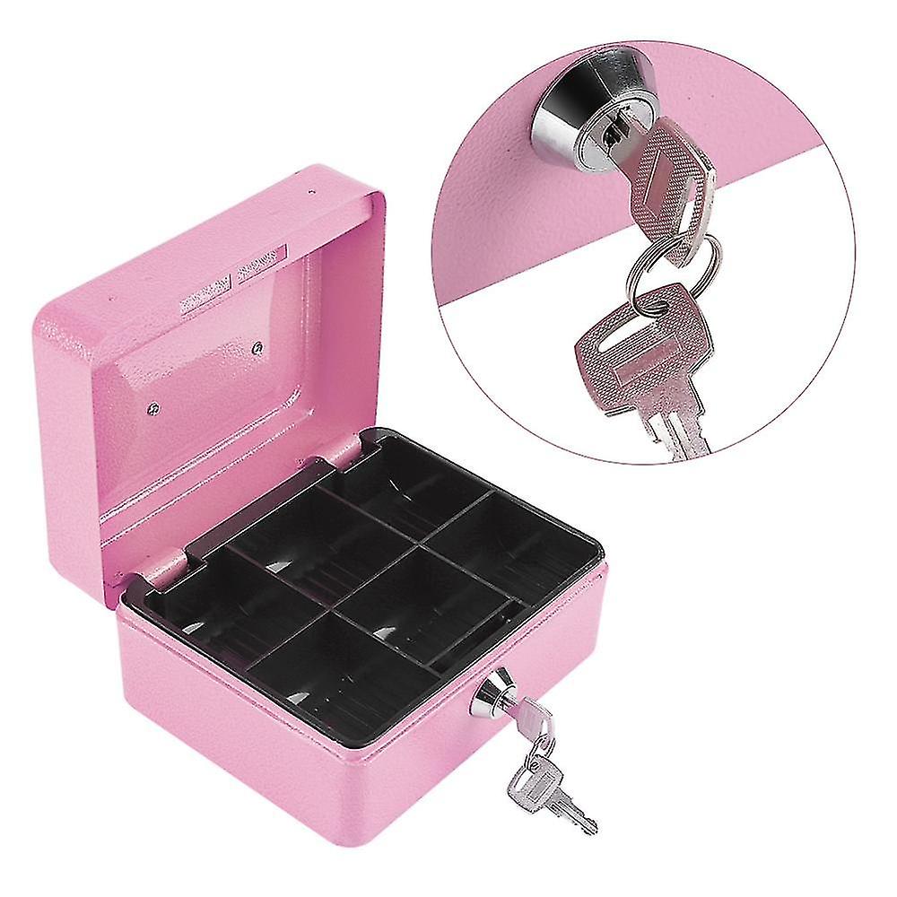 Pink Safe Money Box Cash Coin Register Insert Tray Cashier Drawer ...
