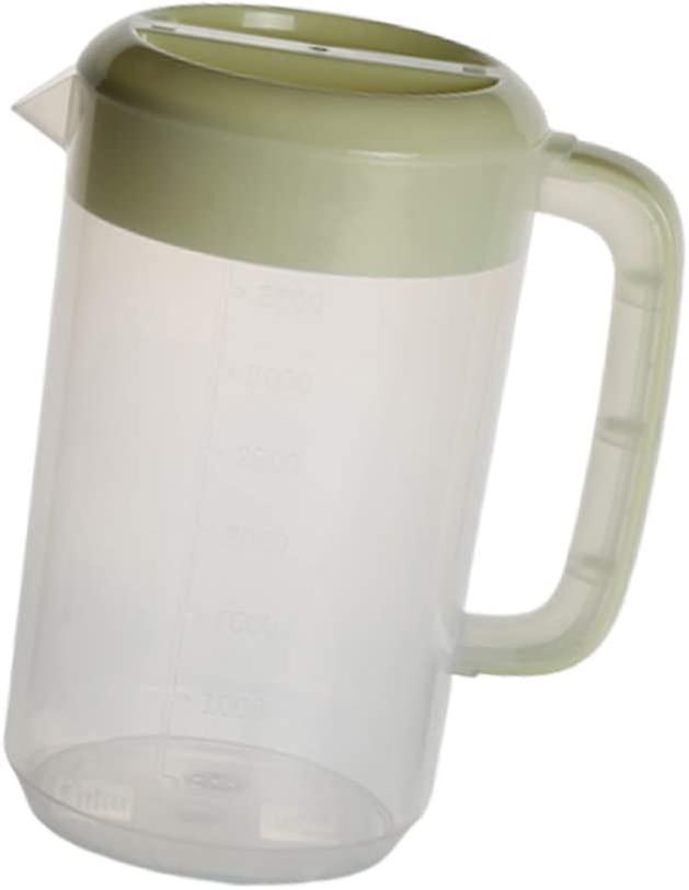 Large Plastic Pitcher with Lid 2500ml Mix Drinks Water Jug for Hot and ...