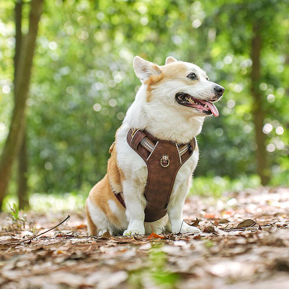 Waterproof Dog Harness Reflective No Pull Pet Mesh Vest Boxer Pitbull ...