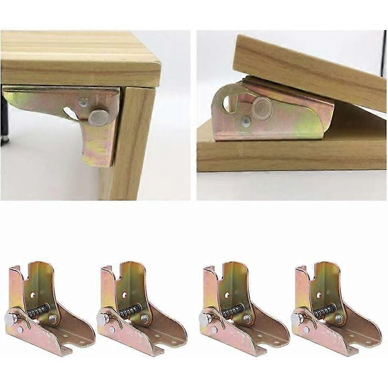 4PCS Folding Table Leg, Lock Extension Table Bed Leg, Hot Rolled Steel ...