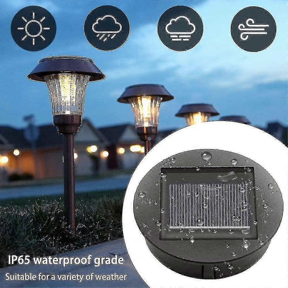 Replacement Solar Lights - 4 Pack Solar Panel Lid Lantern - Replacement ...