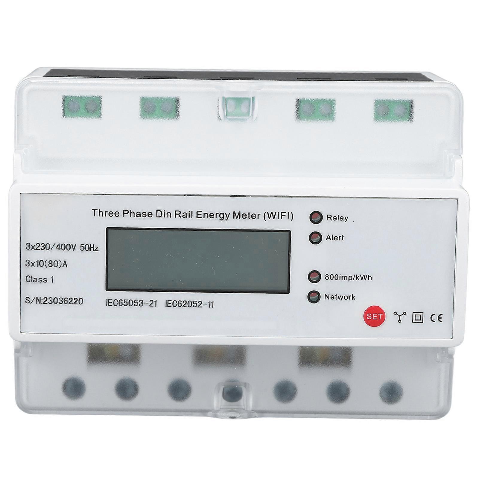 Smart Electricity Meter 3 Phase 4 Wire 4g Rail Type Multifunctional ...