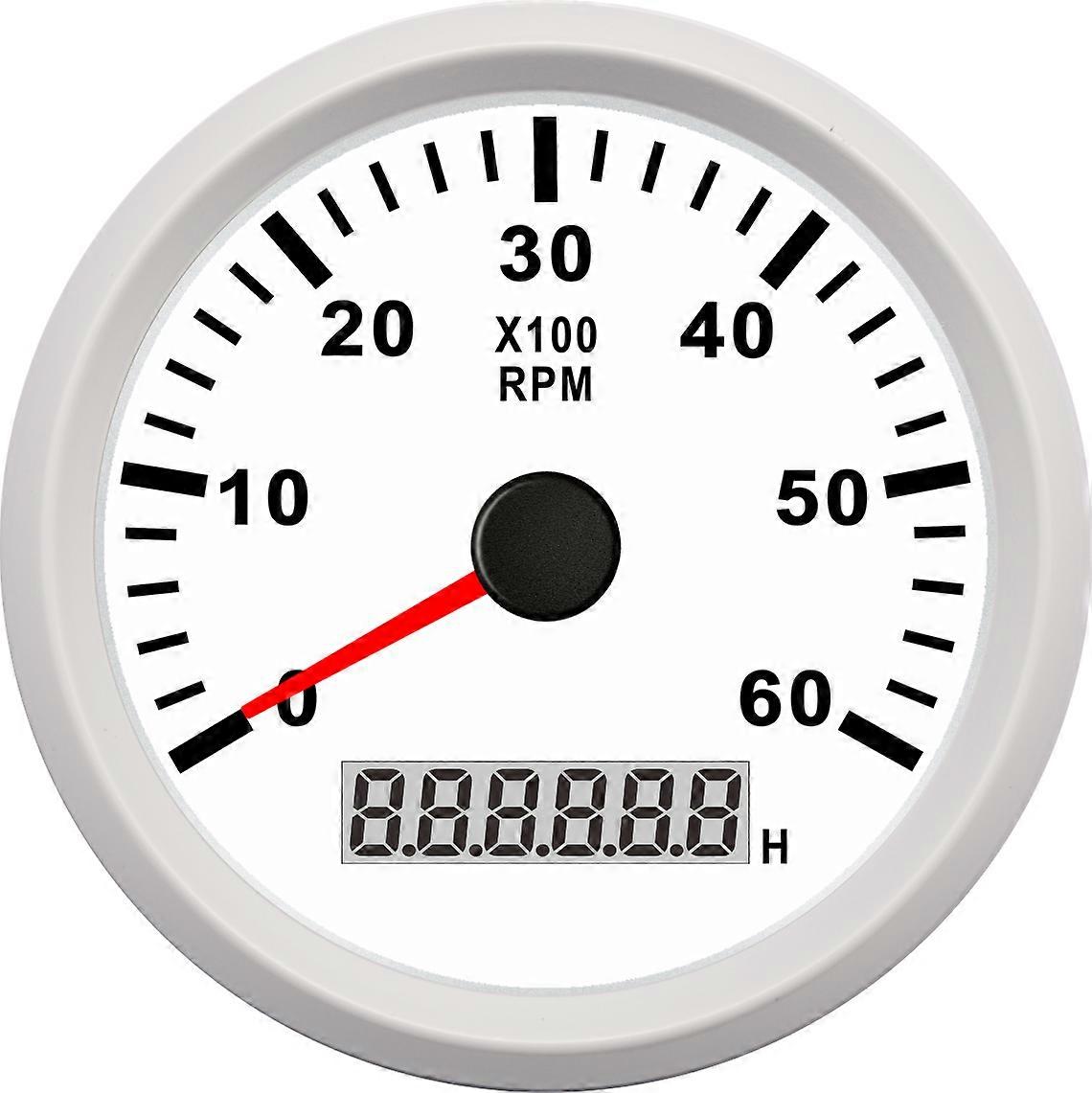 85mm Boat Tachometer 0~6000 RPM Tacho Gauge Meter Gauge Digital ...