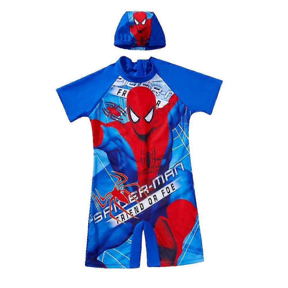 Boys Kids Spiderman Batman 3d Print One Piece Swimsuits Super Hero ...