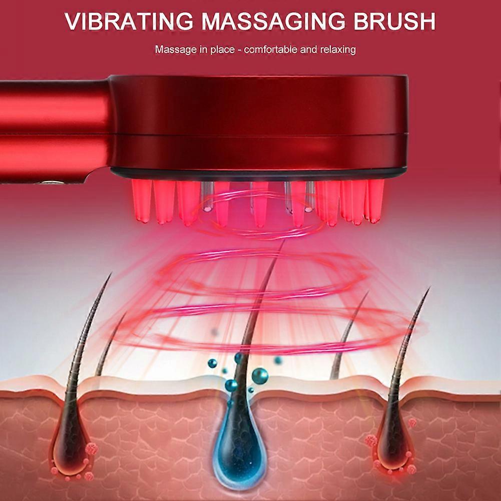 Red/Blue Light Phototherapy Massage Comb Anti Hair Loss Comb ...