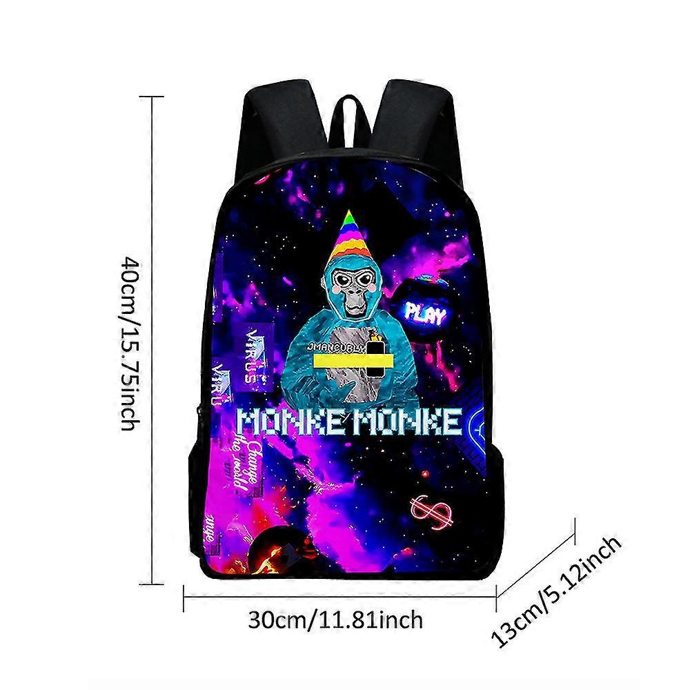 Gorilla Tags 3d backpack children kids boys girls junior high school ...