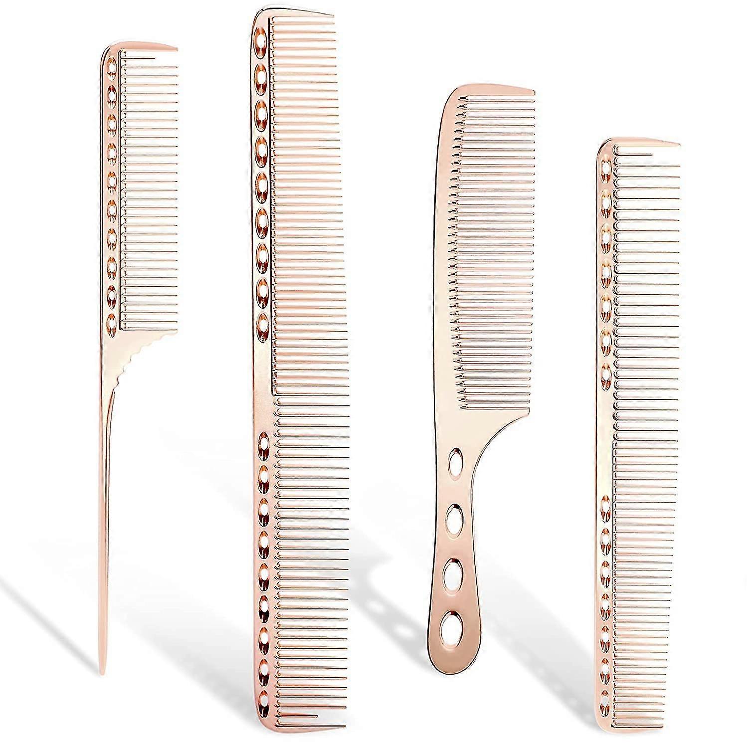4 Types metal comb professional barber aluminum dressing comb | Fruugo UK