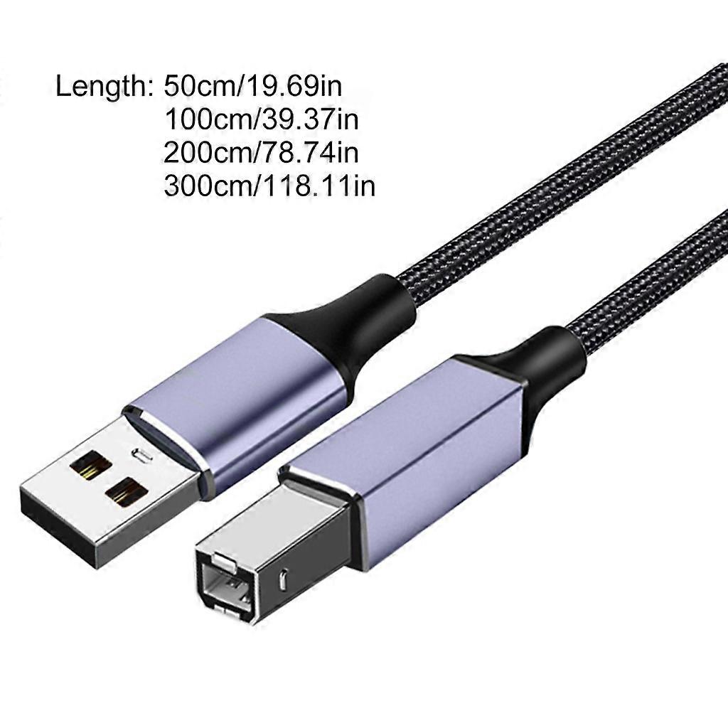 Reliable USB 2.0 to USB B Printer Cable for Printer and Digital Piano ...