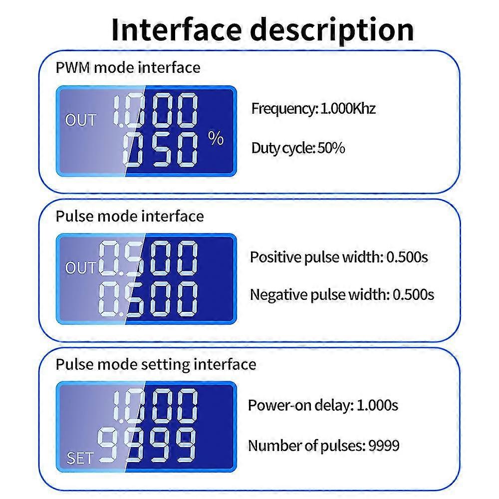 ZK-PP1K Signal Generator PWM Pulse Generator Square and Rectangular ...