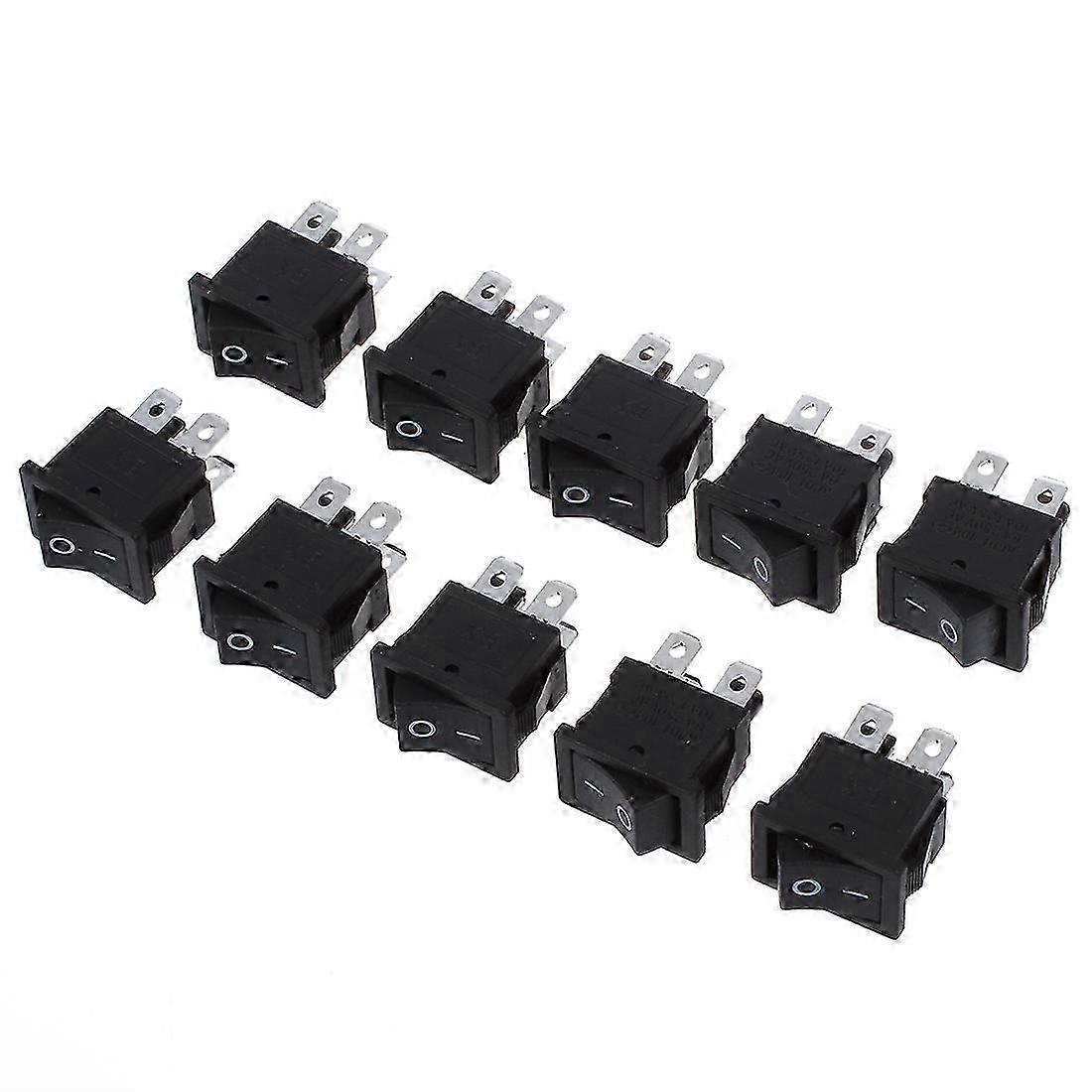 10 Pcs x 4 Pin On-Off 2 Position DPST Boat Rocker Switches 10A/125V 6A ...