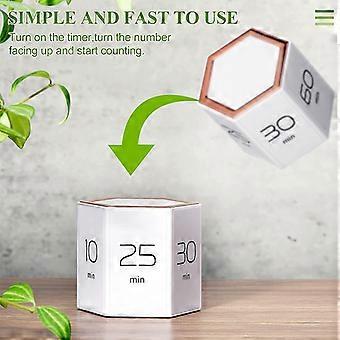 Timer, Magnetic Design Hexagonal Rotating Timer Mute and Alarm Modes Hex Flip Timer Durable Time ...