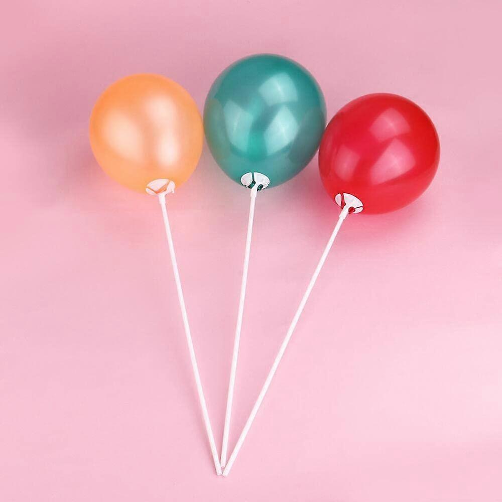 Balloon Sticks and Cups 50 Sets Balloon Stand Holder Kit White Plastic ...