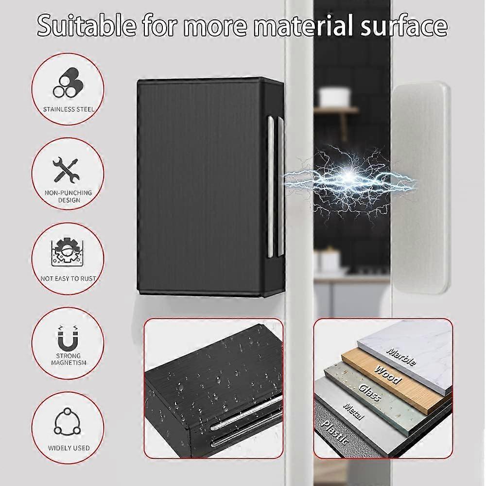 Pack of 4 Self-Adhesive Door Magnets for Cupboard Doors, Updated Door ...