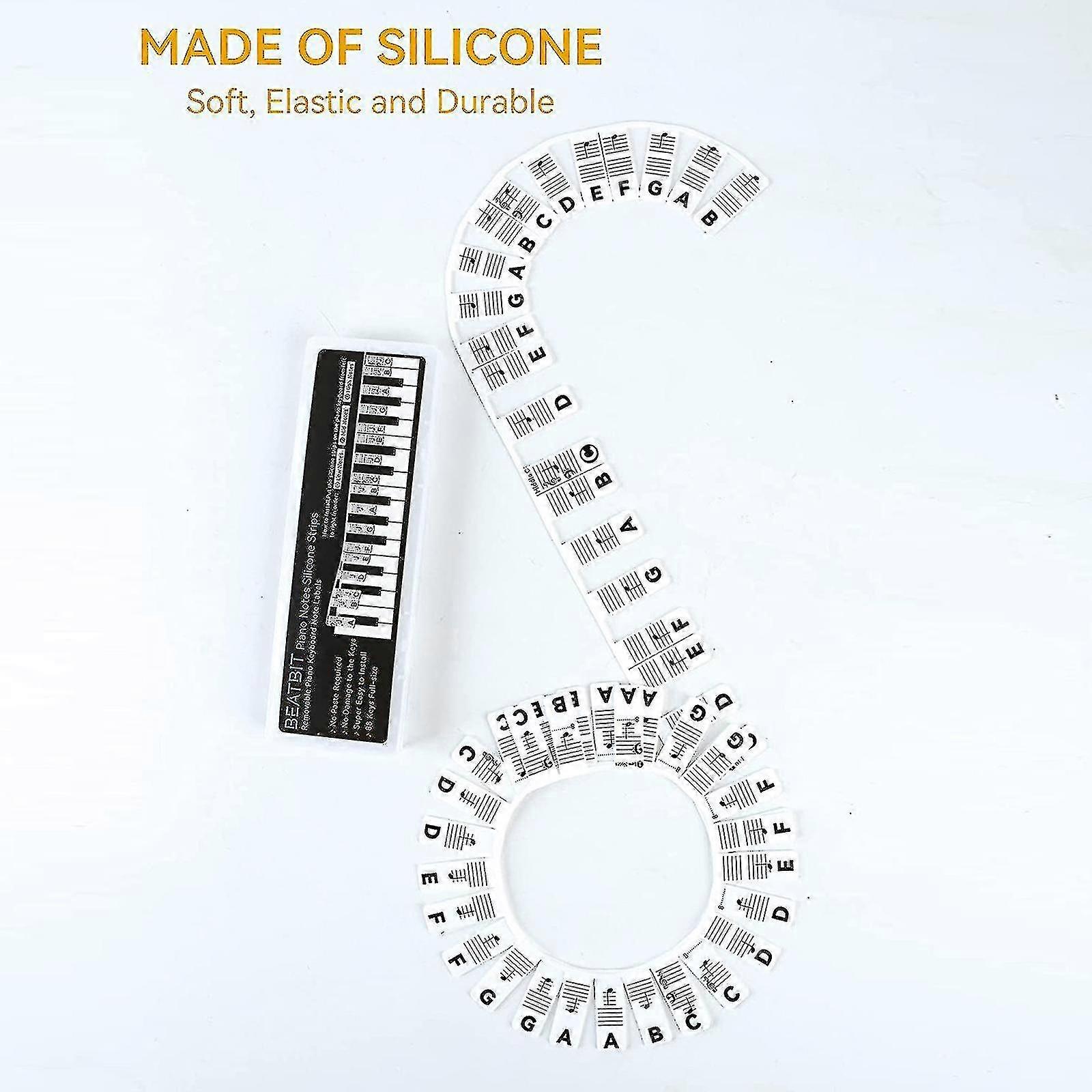Piano Notes Guide For Beginner,removable Piano Keyboard Note Labels For ...