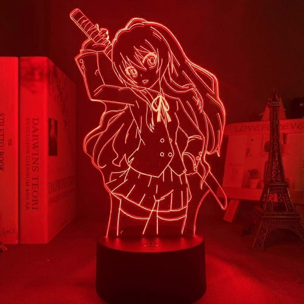 3D Night Lamp Toradora Taiga Aisaka Anime LED Light for Bedroom Decor ...