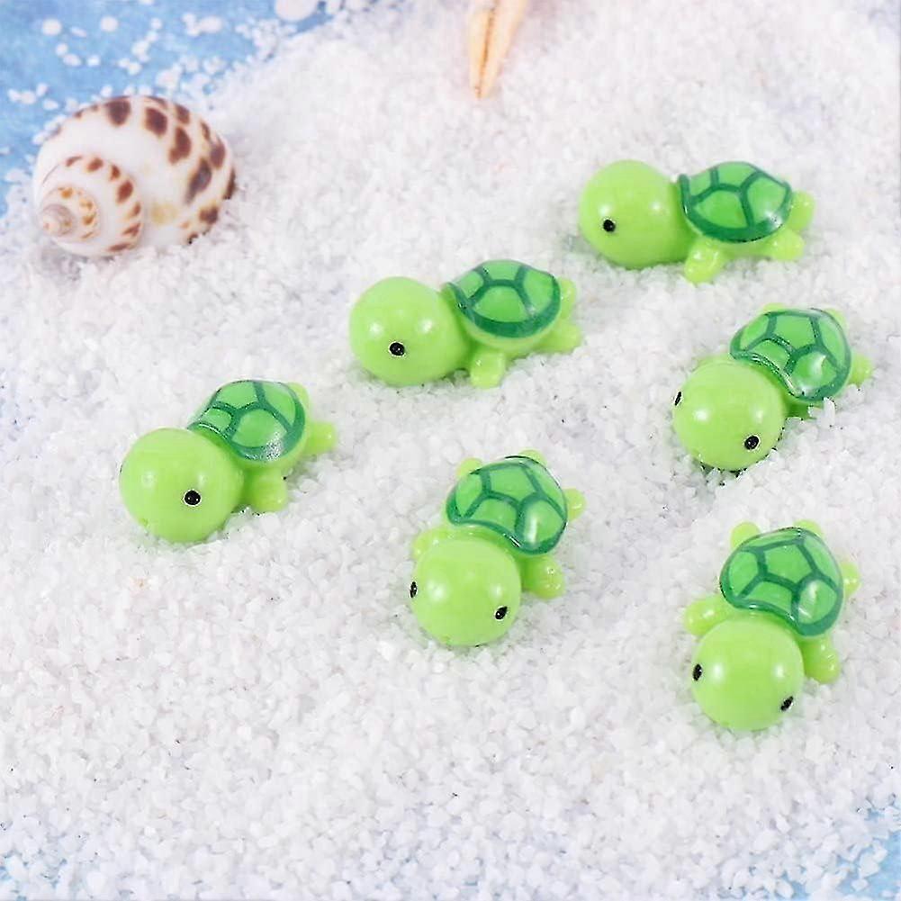 Tiny Turtle Ornaments 5pcs Simulated Ocean Sea Animals Figures ...