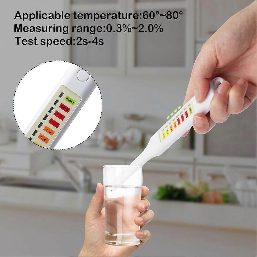 Salinity Tester Food Salt LED Detector ABS Easy Operate Portable ...