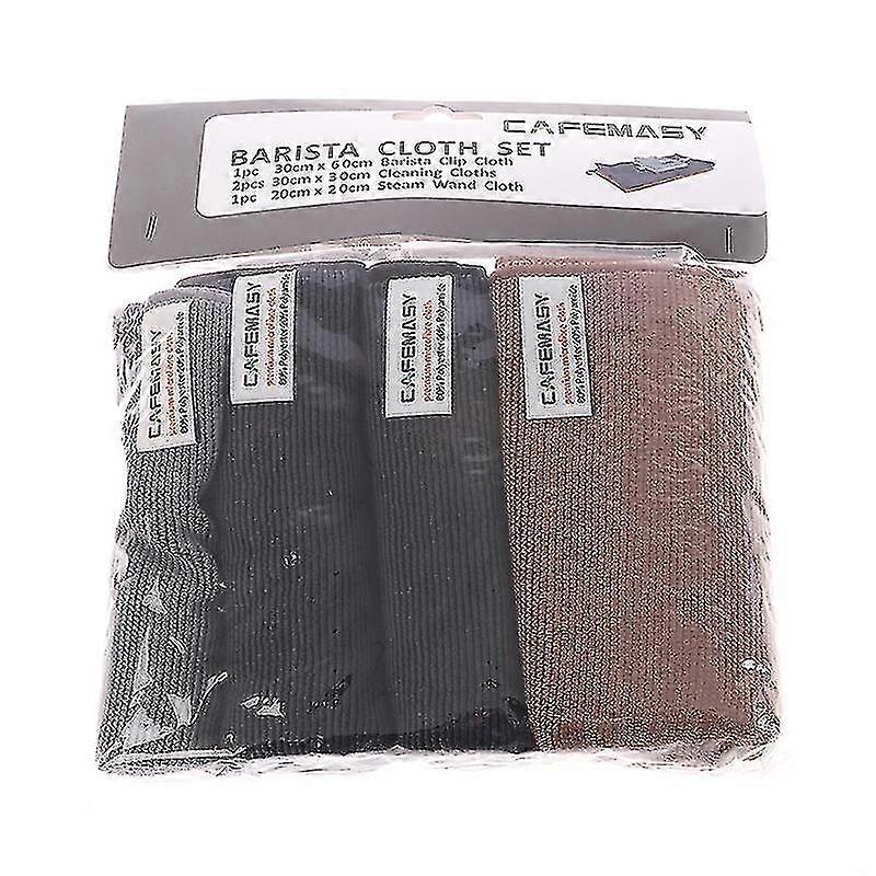 4 Absorbent Kitchen Barista Restaurant Towel Cleaning Dishcloth ...