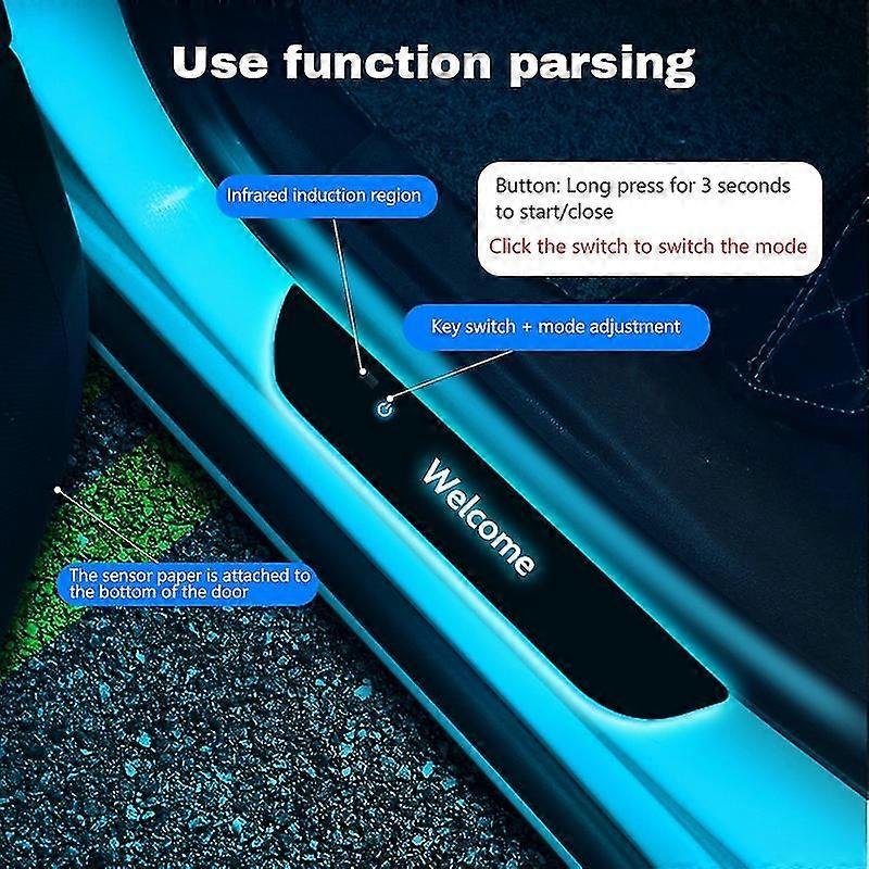 Customized Car Door Sill Light Threshold Lamp Logo Projector Lamp Power ...