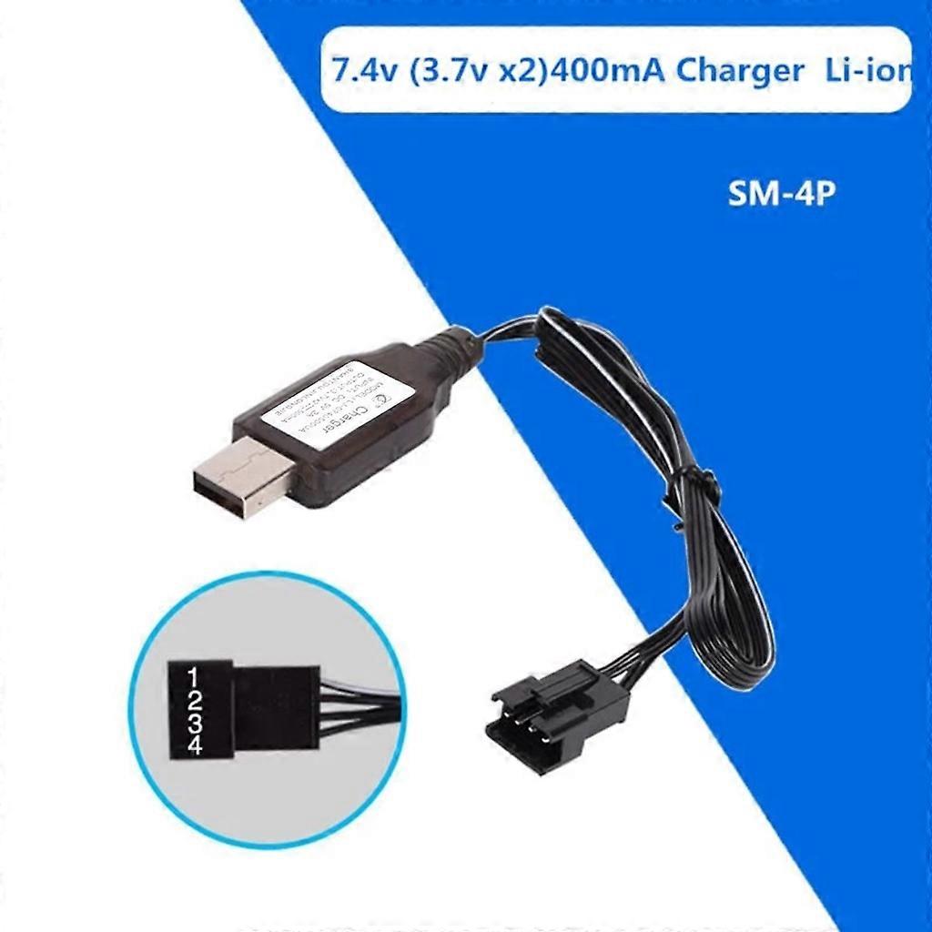 7.4V SM4P Reverse Charger 4-pin Lithium Battery USB Reverse Charging ...