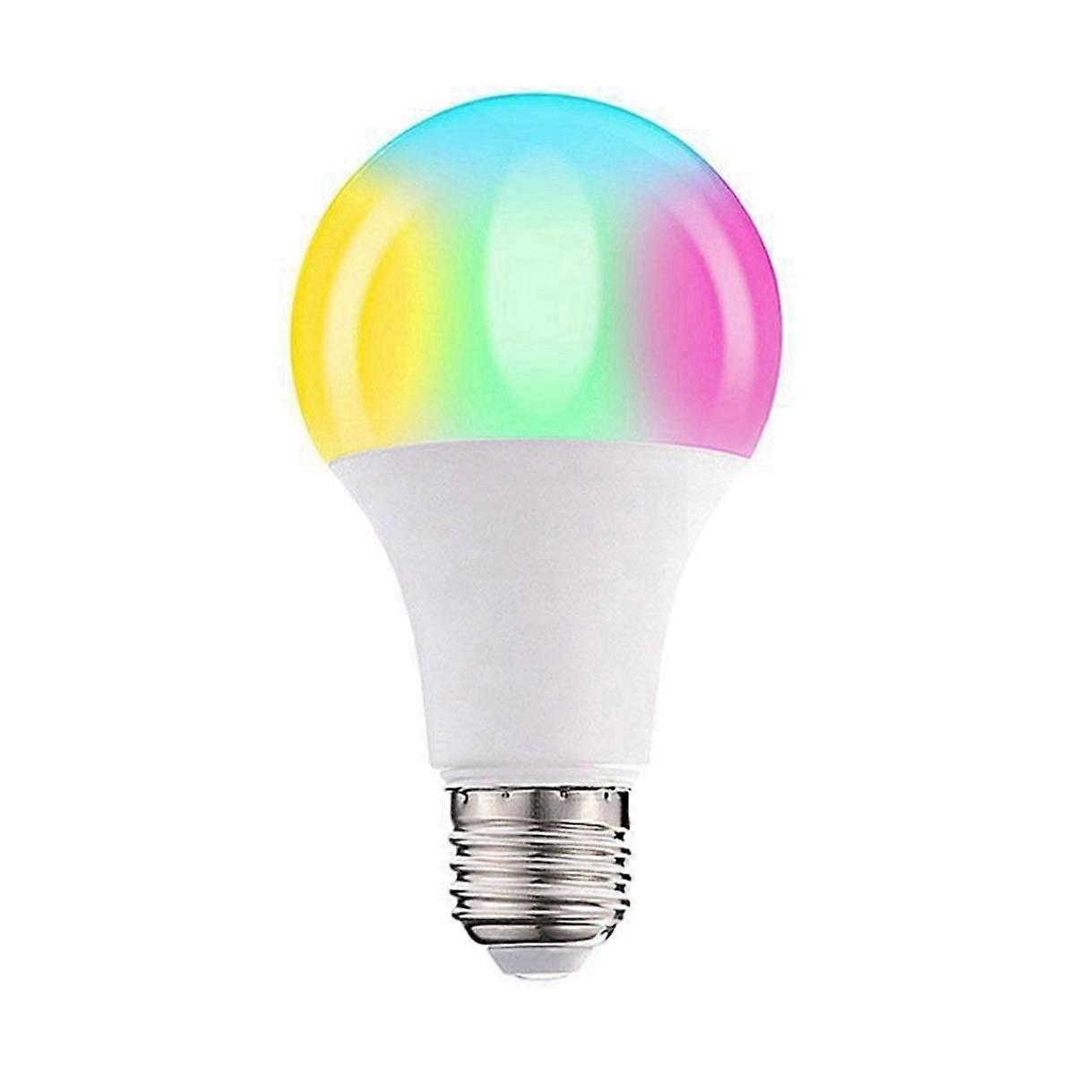 Led Colorful Light Bulb E27 Screw Bulb Lamp Dimming Remote Control with ...
