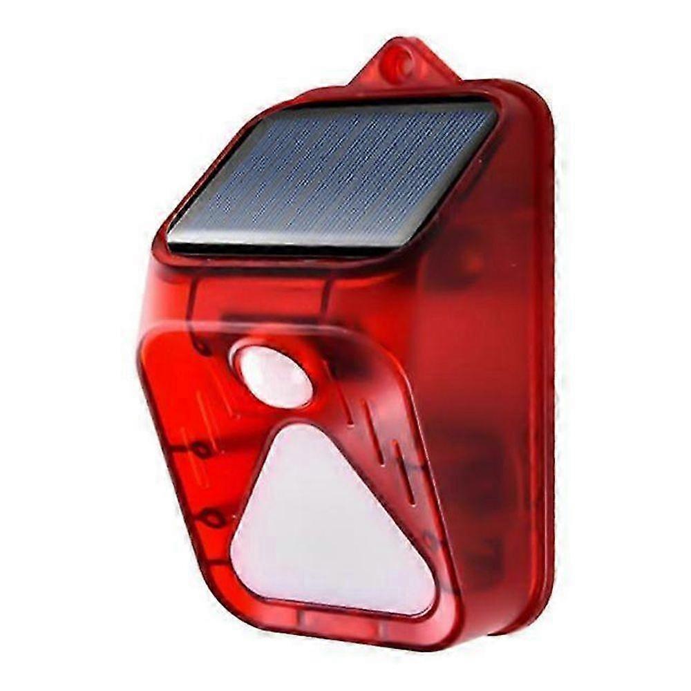 Solar Sound Alert Flash Warning Light Sound Light Alarm Outdoor Anti ...