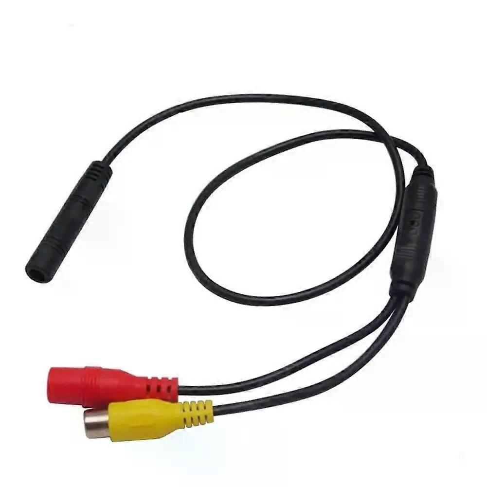 Car Backup Reverse Camera 4-Pin Male To CVBS RCA Female Connector Wire ...