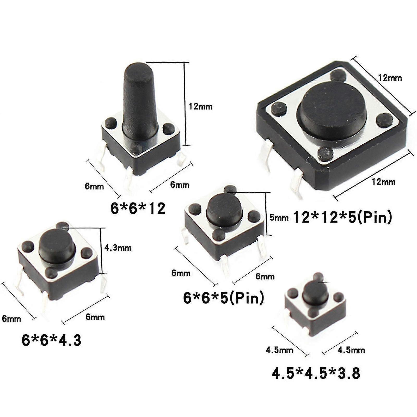 Touch Switch/ Micro Switch / Push Buttons Tactile Push Button Switch ...