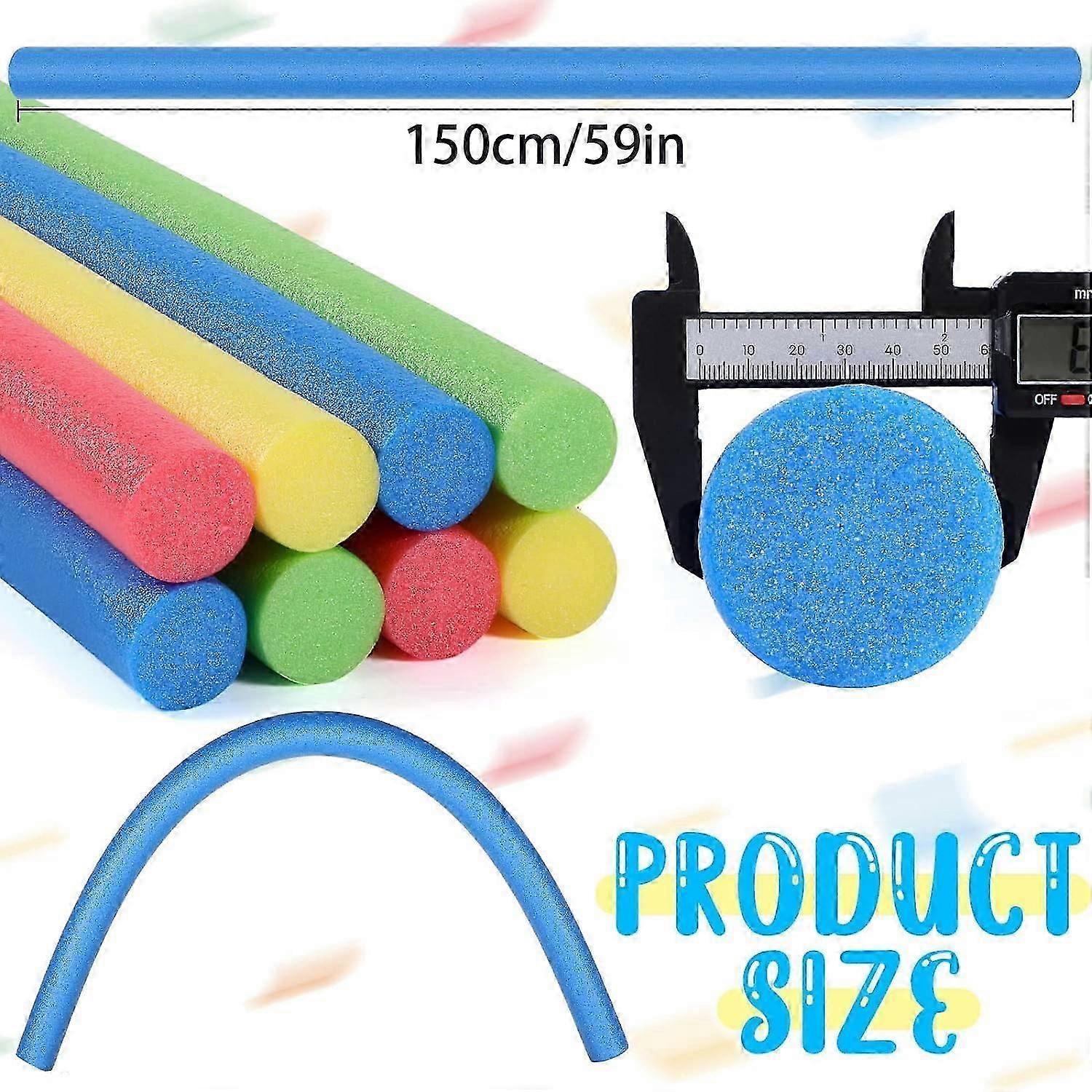 Pool Noodles, 59 Inch Foam Pool Swim Noodles, Floating Pool Noodles ...