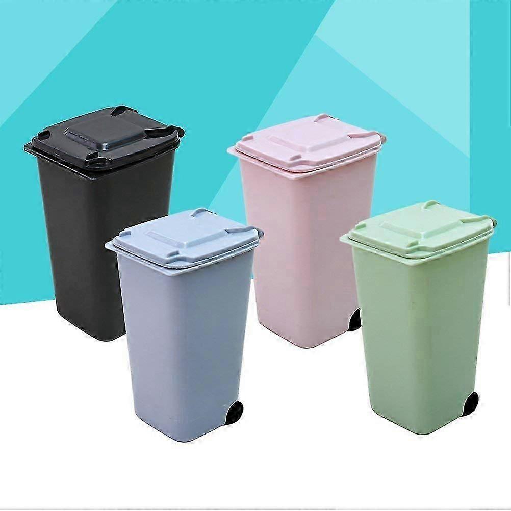 Office Trash Can, Desktop Mini Trash Bin, Garbage Bin Set Pencil Cup ...