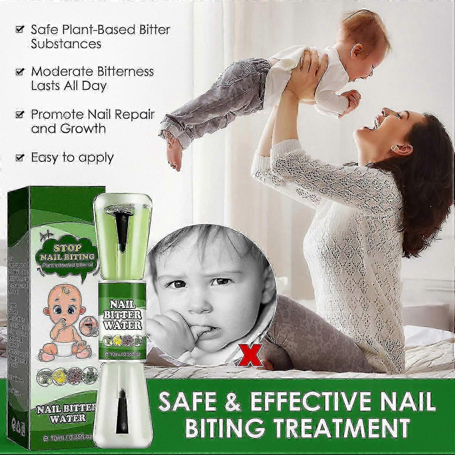 Anti-Bite Nail Polish for Kids, 10ml Bitter Taste Treatment to Stop ...