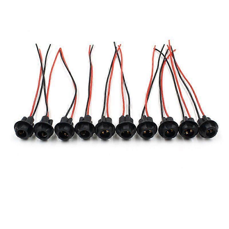 10X T10 Auto Car Wedge Light Bulb Socket Connector Extension LED Wedge ...