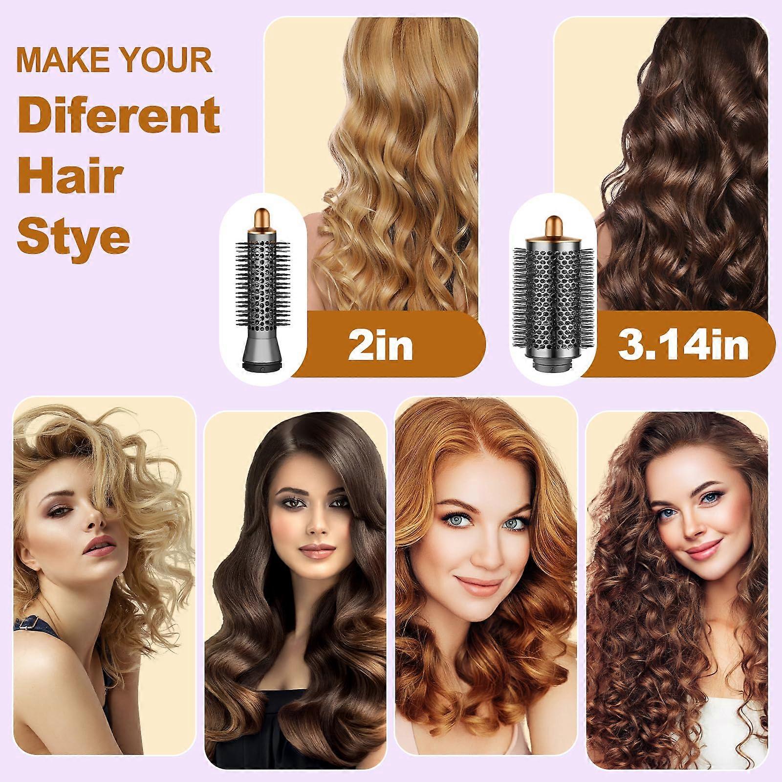 Small Round Volumizing Brush and Wide Tooth Comb Attachments for Dyson ...