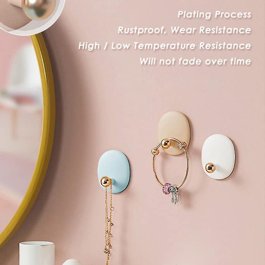 Self Adhesive Wall Hooks For Hanging Keys Towels Purses Hats Scarves ...